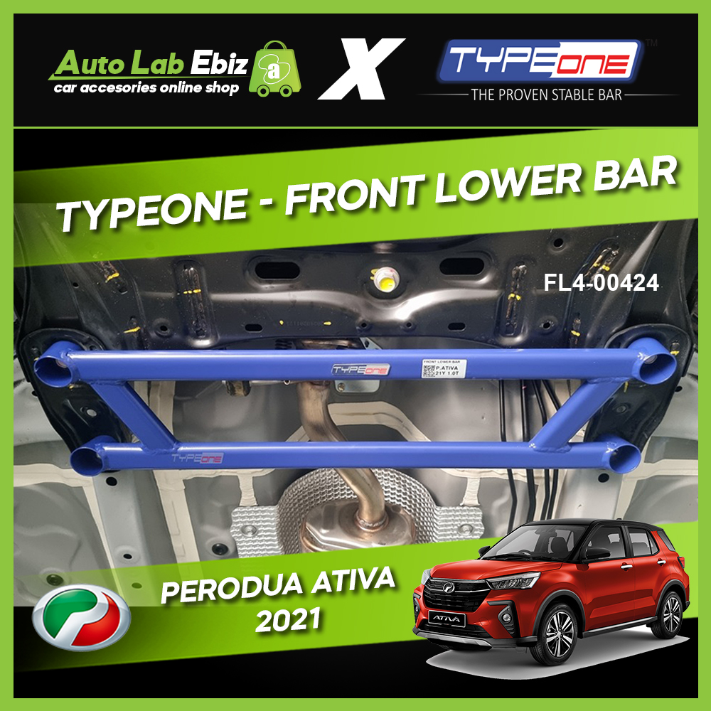 Perodua Ativa 2021 TypeOne Safety Front Lower Bar (FL4-00424) | Shopee ...