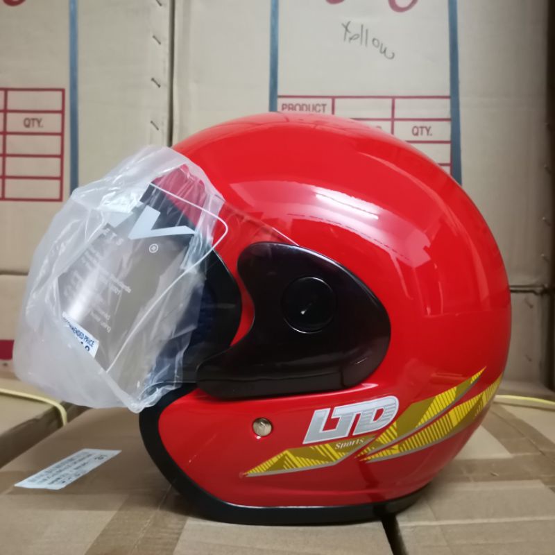 READY STOCK HELMET LTD SPORT V2 red yellow black orange oren merah ...