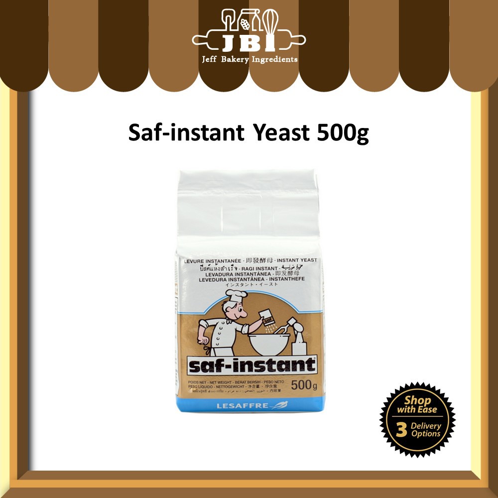 SAF INSTANT Instant Yeast 500g (Gold) Saf-Instant Yeast Yis Segera Ragi ...