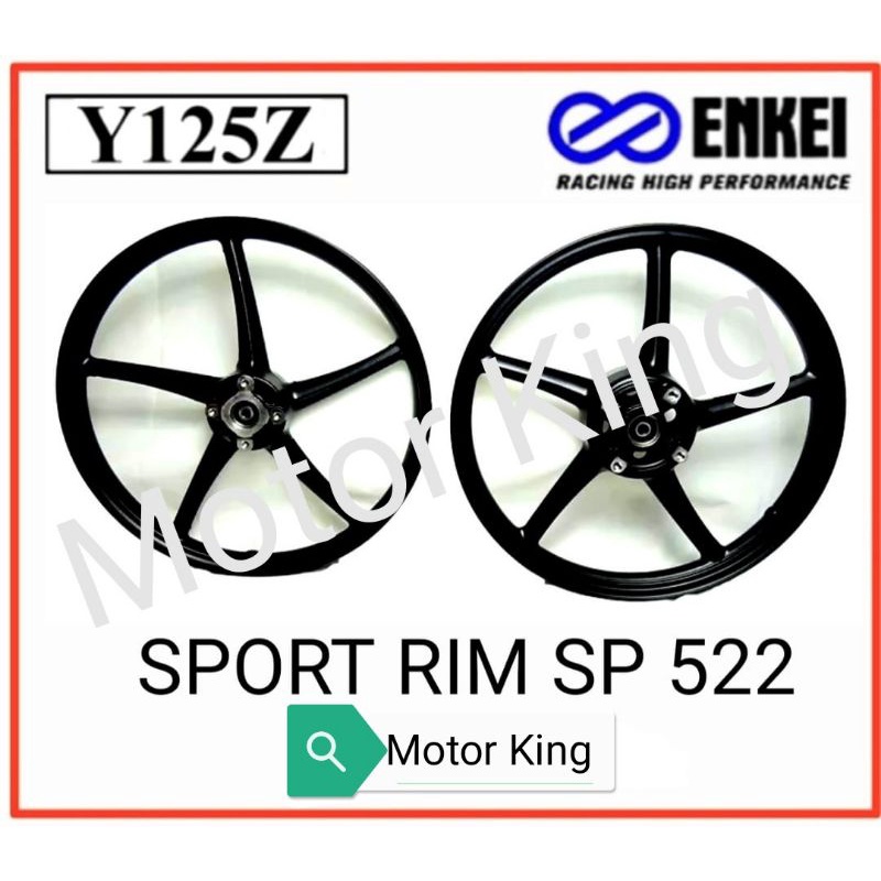 Rim Sport SP 522 Yamaha 125 125Z 125ZR (Black) 1 Set | Shopee Malaysia