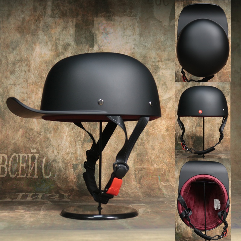 Motor Helmet Retro Motorcycle Helmet Moto Helmet Scooter Vintage Half ...