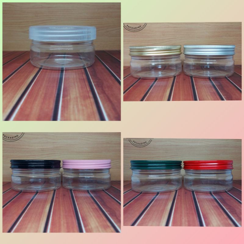 200ml Jar 200ml Plastic Jar 200ml Tube Jar Flat Lid Aluminum Jar 200ml Plastic Lid | Shopee Malaysia