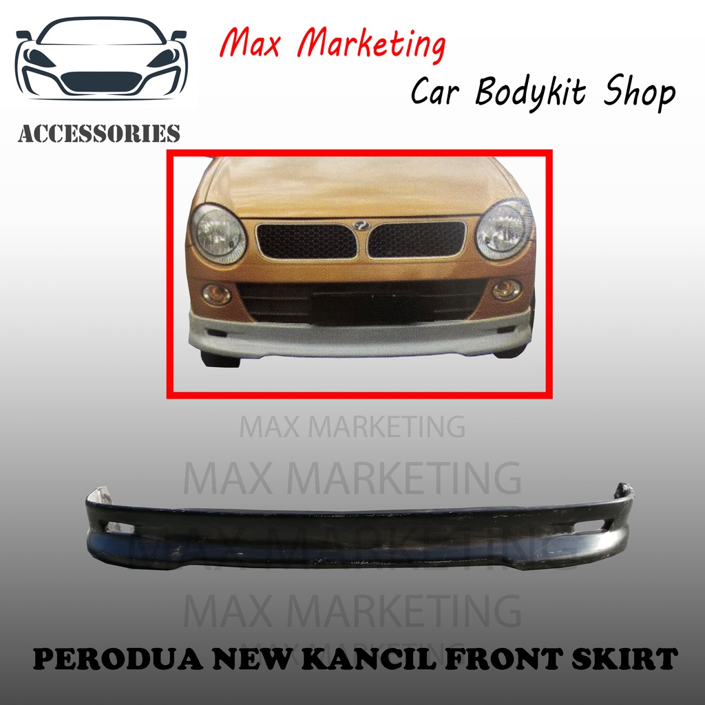B1192 CAR BODYKIT PERODUA NEW KANCIL FRONT SKIRT (FIBER) | Shopee Malaysia