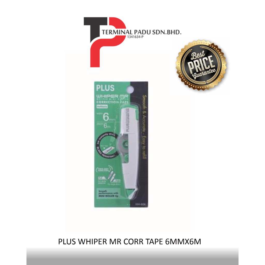 PLUS Whiper MR & MR2 Correction Tape /PLUS Refillable Correction Tape ...