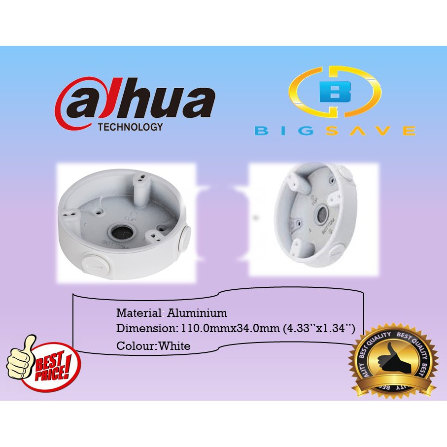 DAHUA PFA136 CAMERA ALUMINIUM JUNCTION BOX | Shopee Malaysia