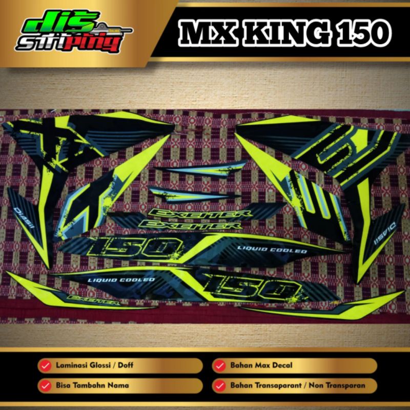 Striping Sticker Jupiter Mx King 150 Glossy Custom Y15ZR List Motor ...