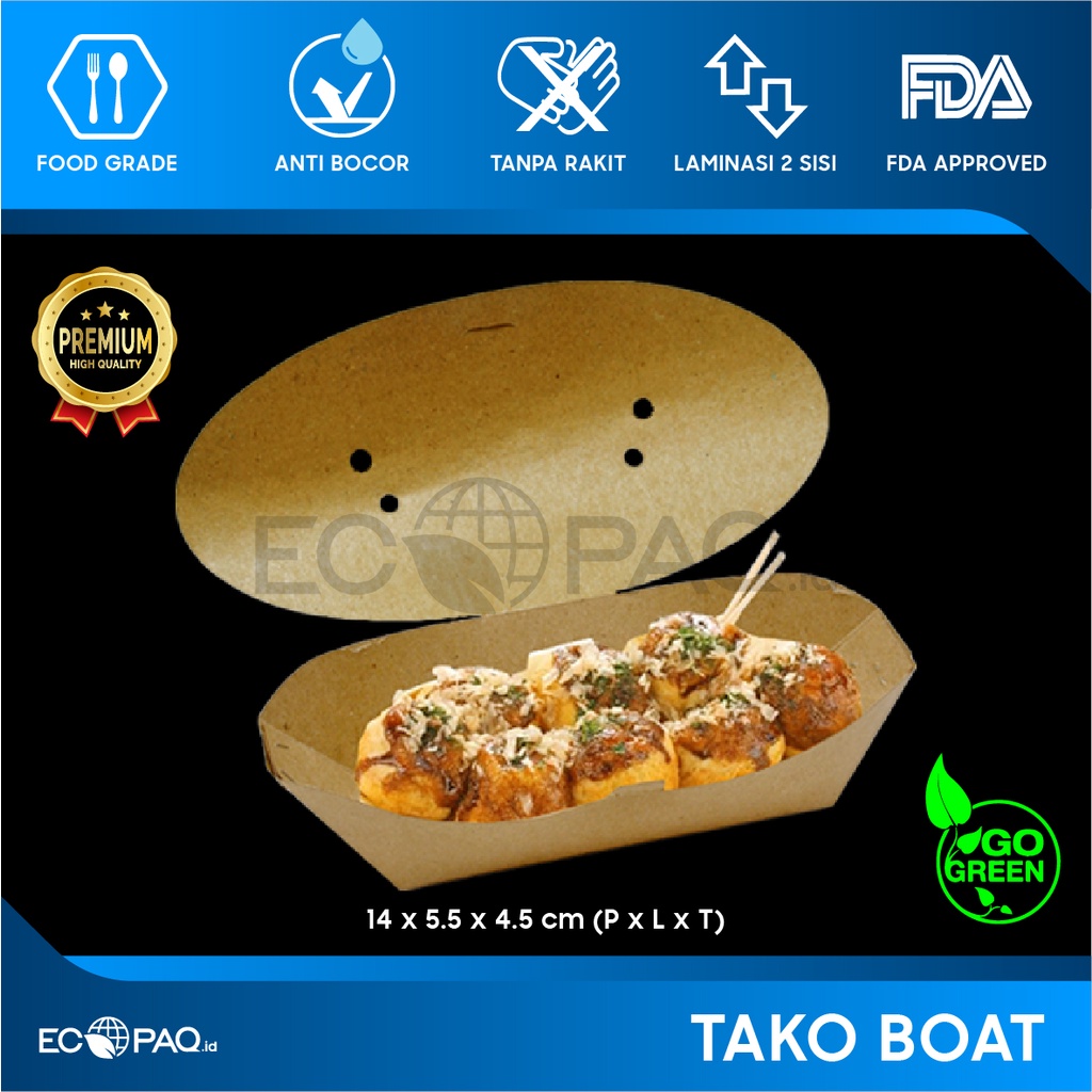 Tako Box Box - Taco Boat - KRAFT CHOCOLATE (30 pcs) | Shopee Malaysia