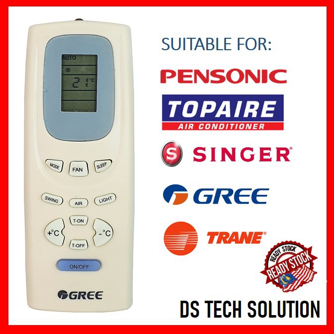 [M'SIA STOCK] AIR COND AIR CONDITIONER REMOTE CONTROL REPLACEMENT FOR ...