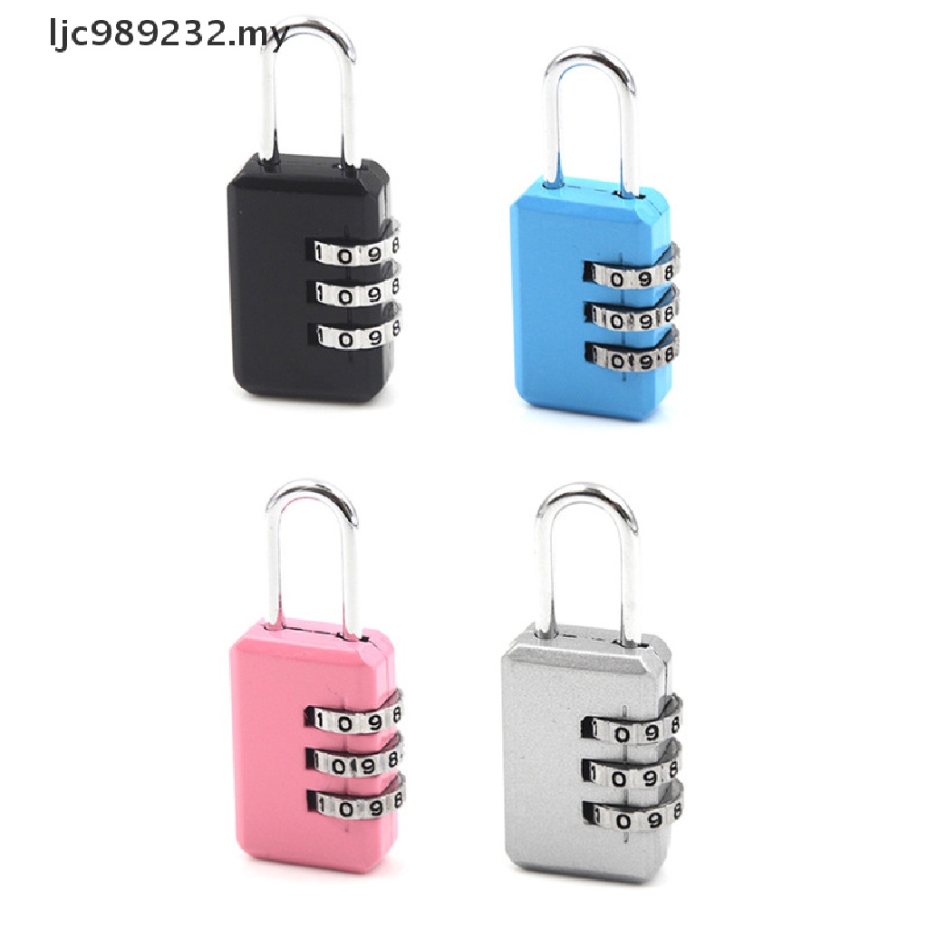 【NIMY】 3 Digit Combination Padlock Coded Lock School Gym Locker Sheds ...