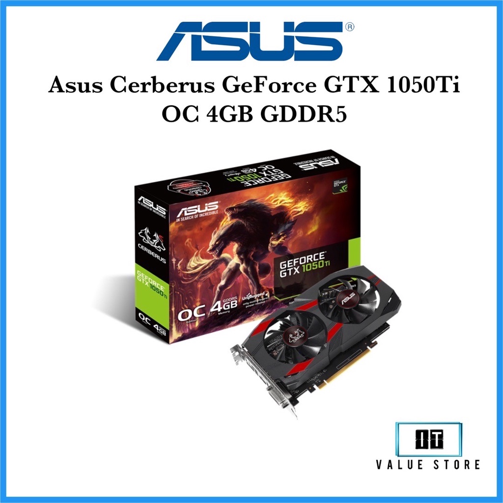 ASUS Cerberus GeForce GTX 1050 Ti OC Edition 4GB GDDR5 Graphic Card ...