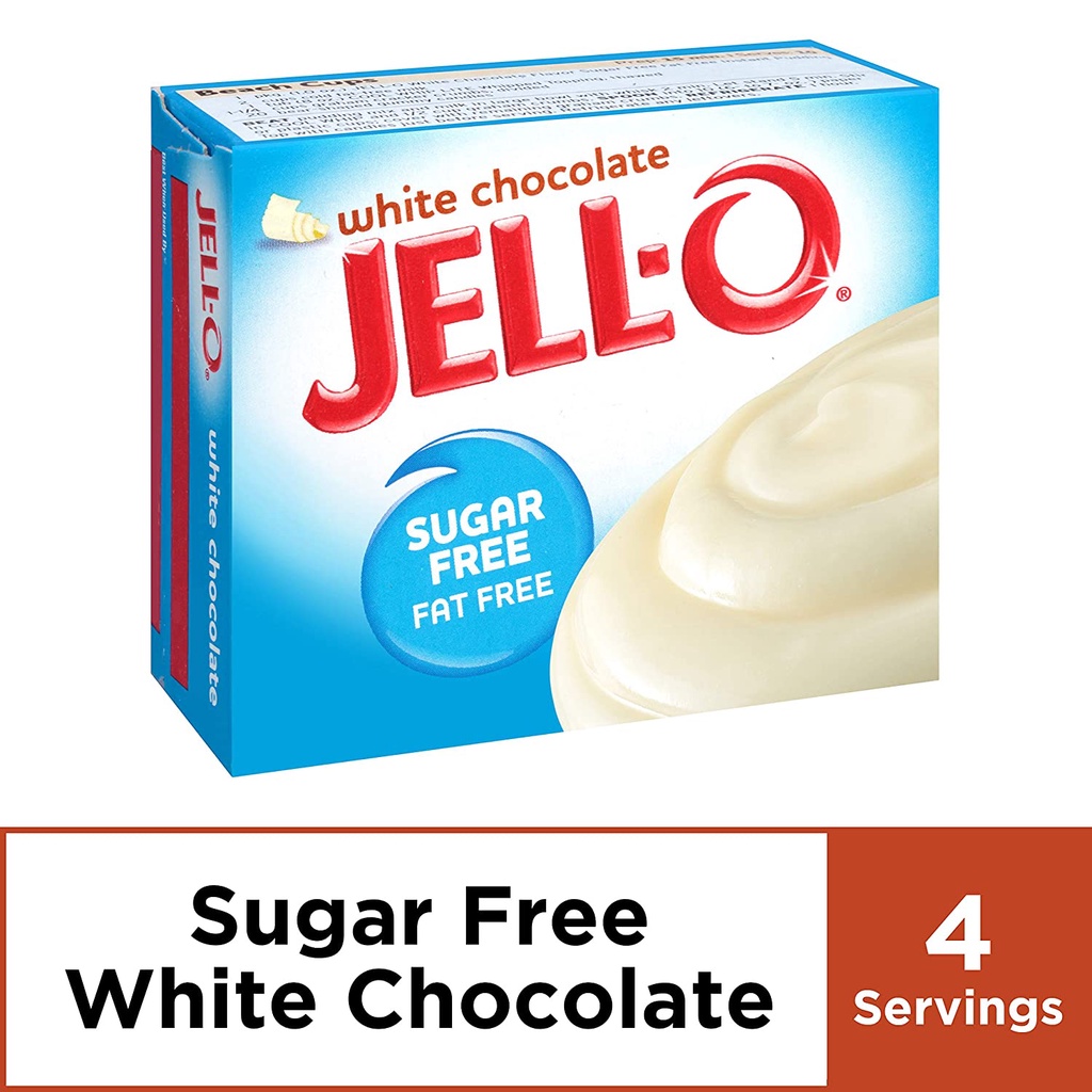 PUDDING MIX POWDER White CHOCOLA FLAVOR - NO SUGAR - NO FAT JELL-O ...