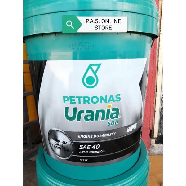 Petronas Urania 500 SAE 40 API CF Diesel Engine Oil 18L | Shopee Malaysia
