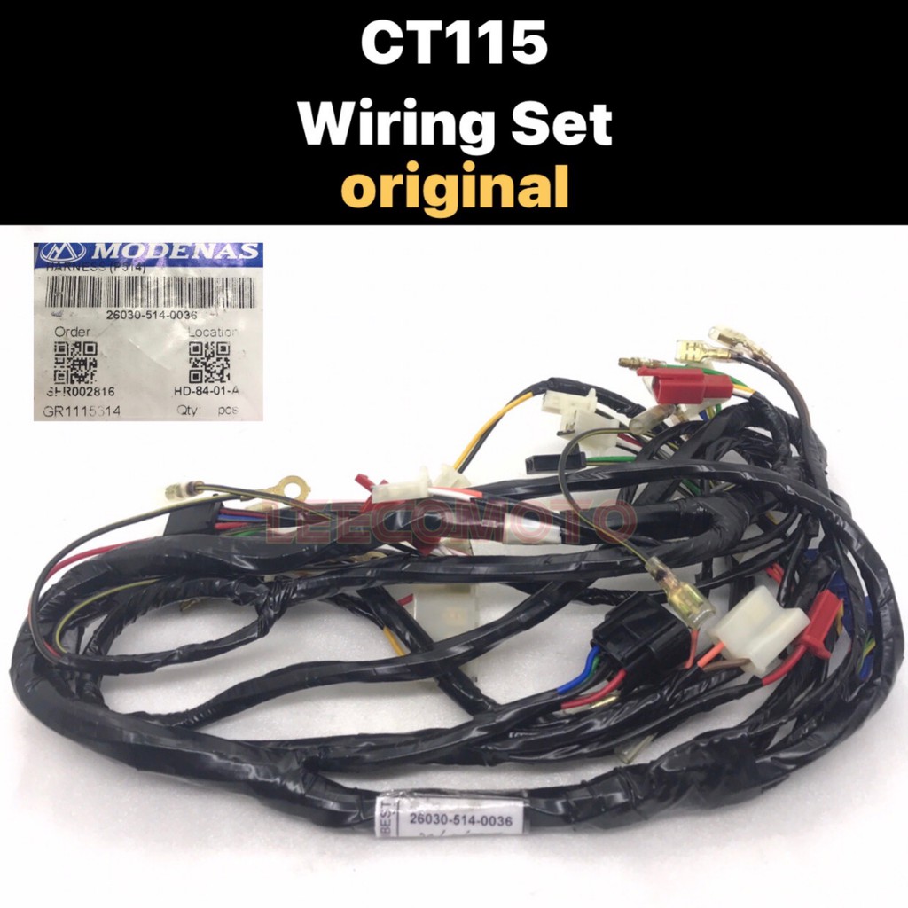 MODENAS CT115 WIRING ORIGINAL (OE) 26030-514-0036 /// HARNESS WIRING ...