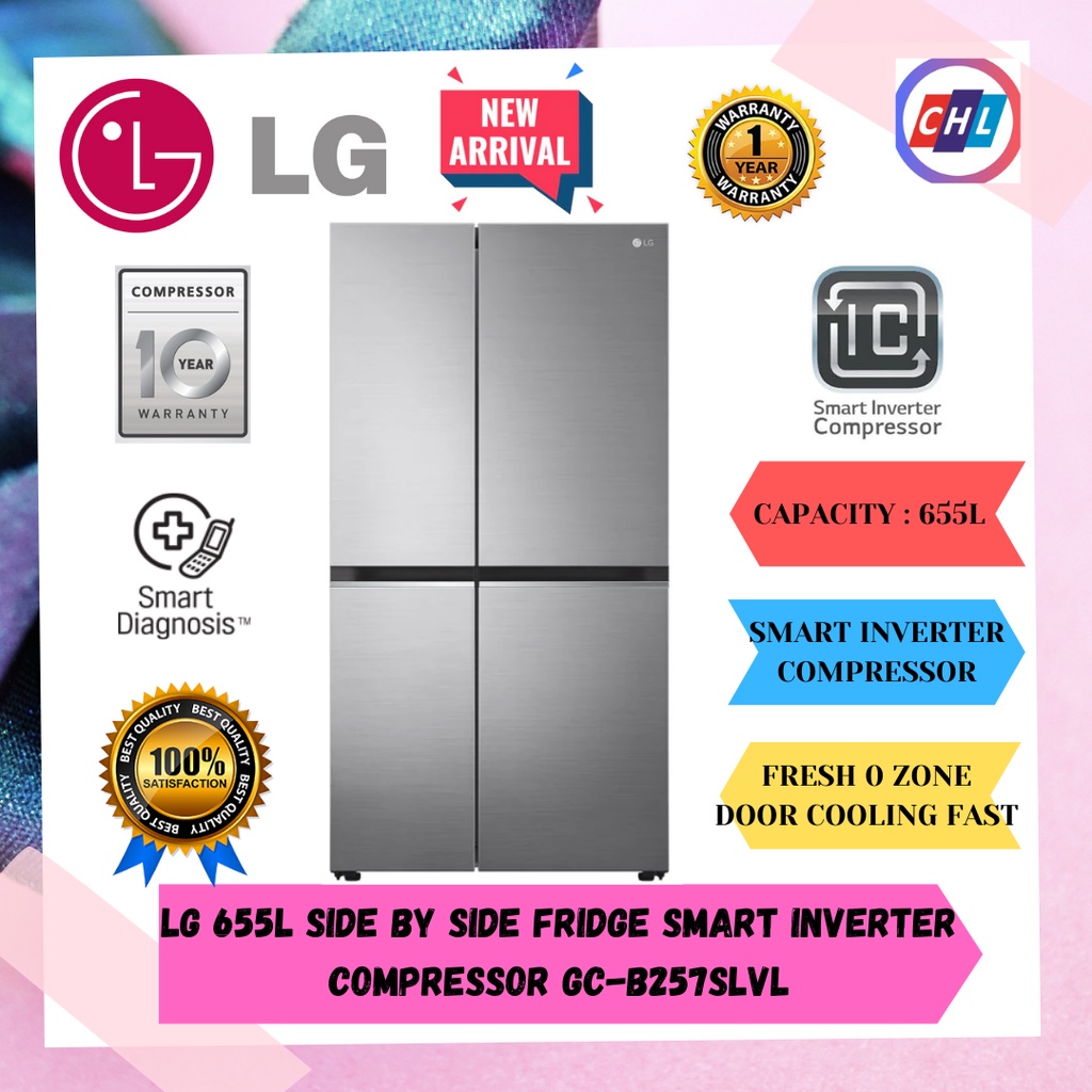 LG 655L Multi Air Flow & Smart Inverter Compressor with Smart Diagnosis ...