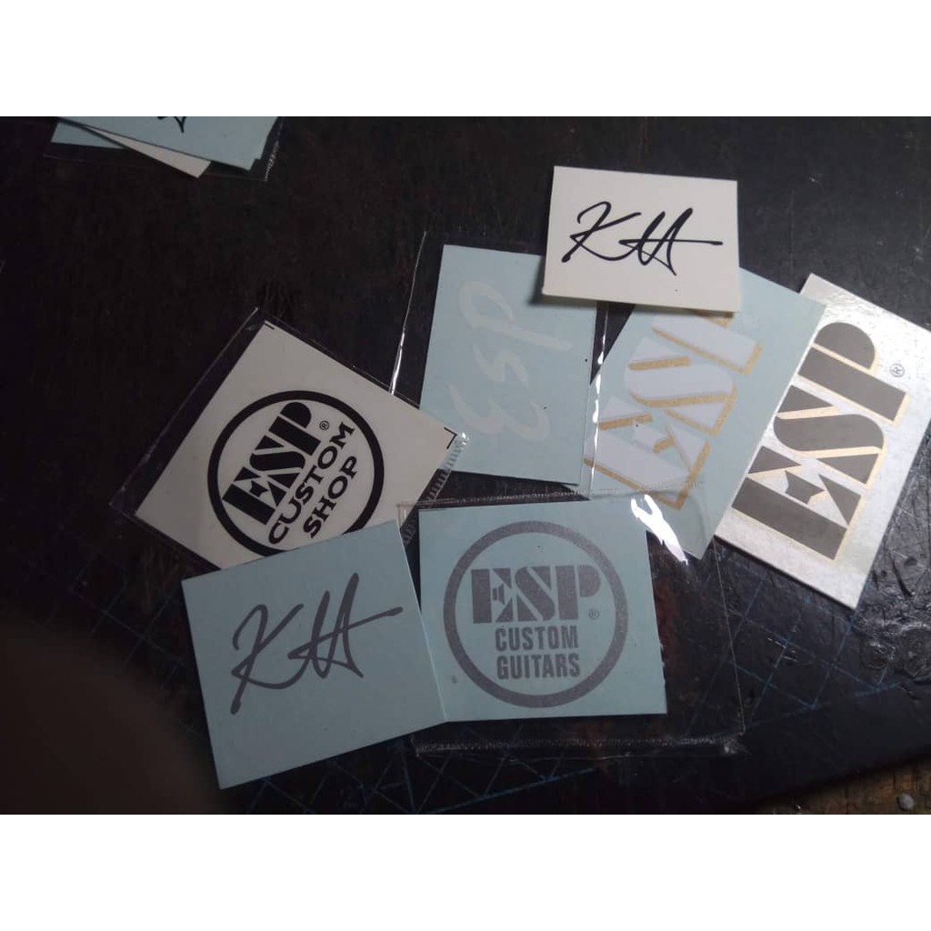 ESP Waterslide Decal for Headstock restoration | Shopee Malaysia