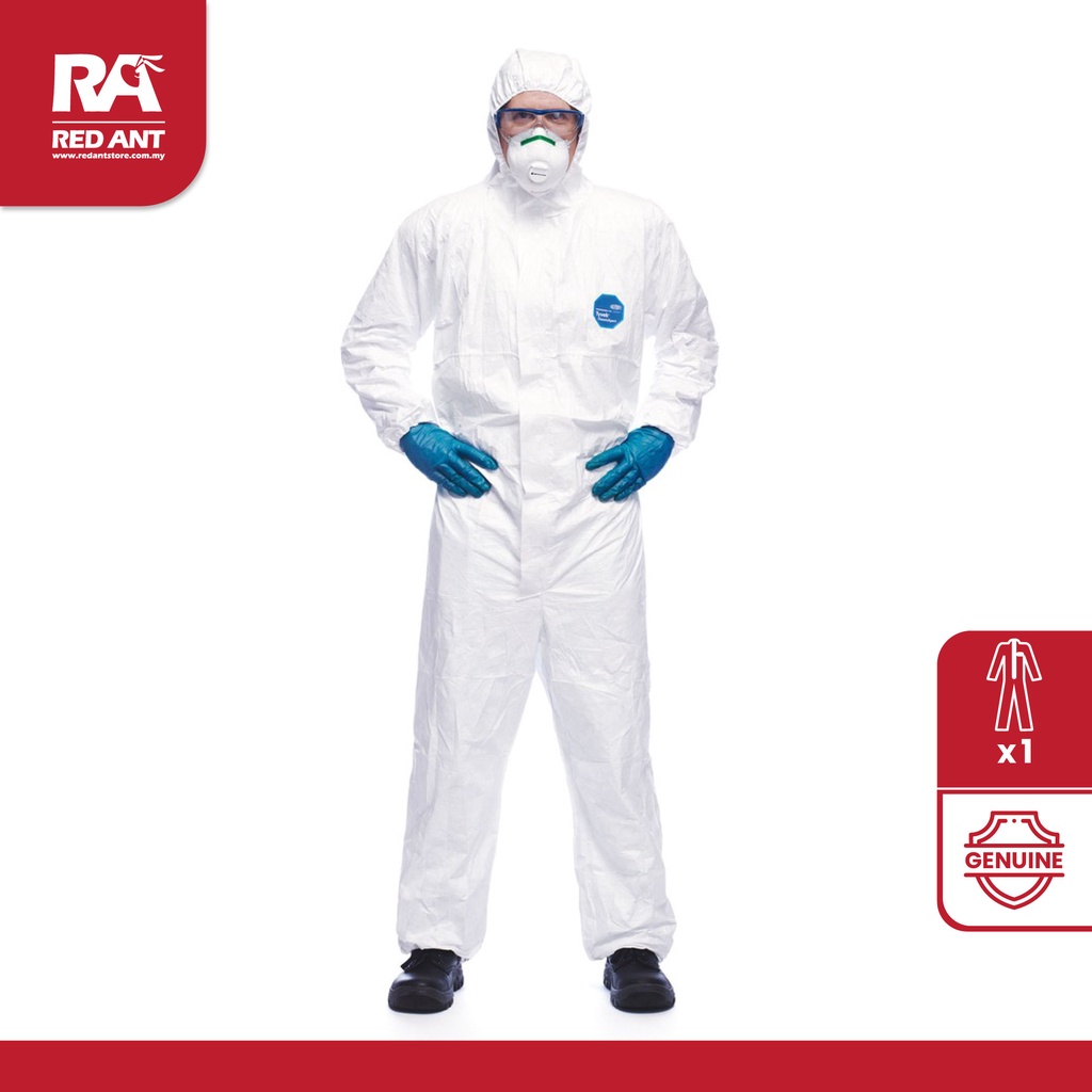 DUPONT TYVEK BARRIERMAN COVERALL 1422A - WHITE (XL) | Shopee Malaysia