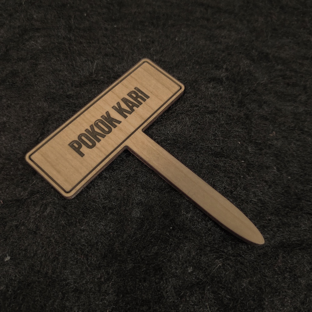 Label Pokok Kayu /Plant Tag/Plant Label/Penanda Pokok/Plant Tag / Plant ...