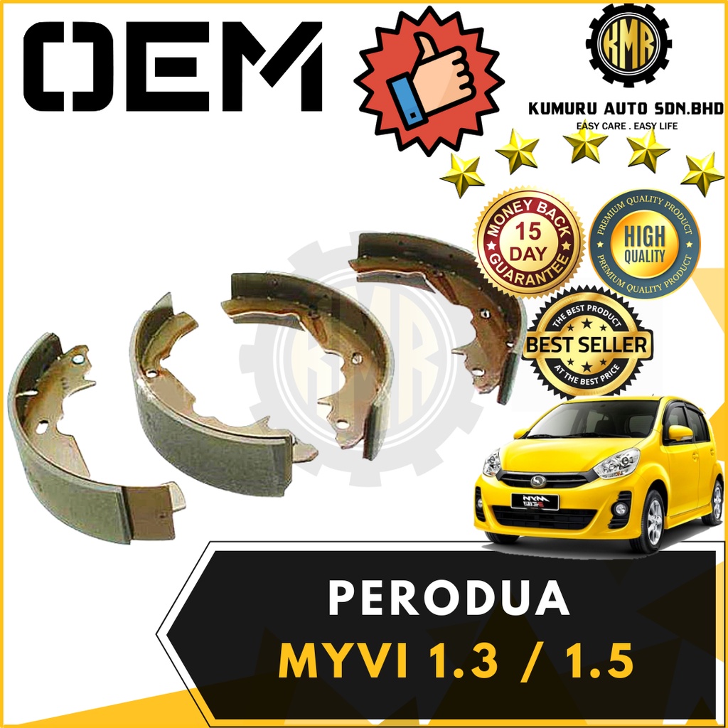(1@Set) Rear Brake Shoe Perodua Myvi Axia Bezza | Shopee Malaysia