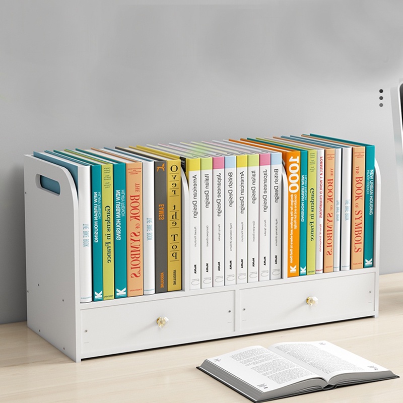 Student desktop bookshelf book storage case bedroom study tabletop ...