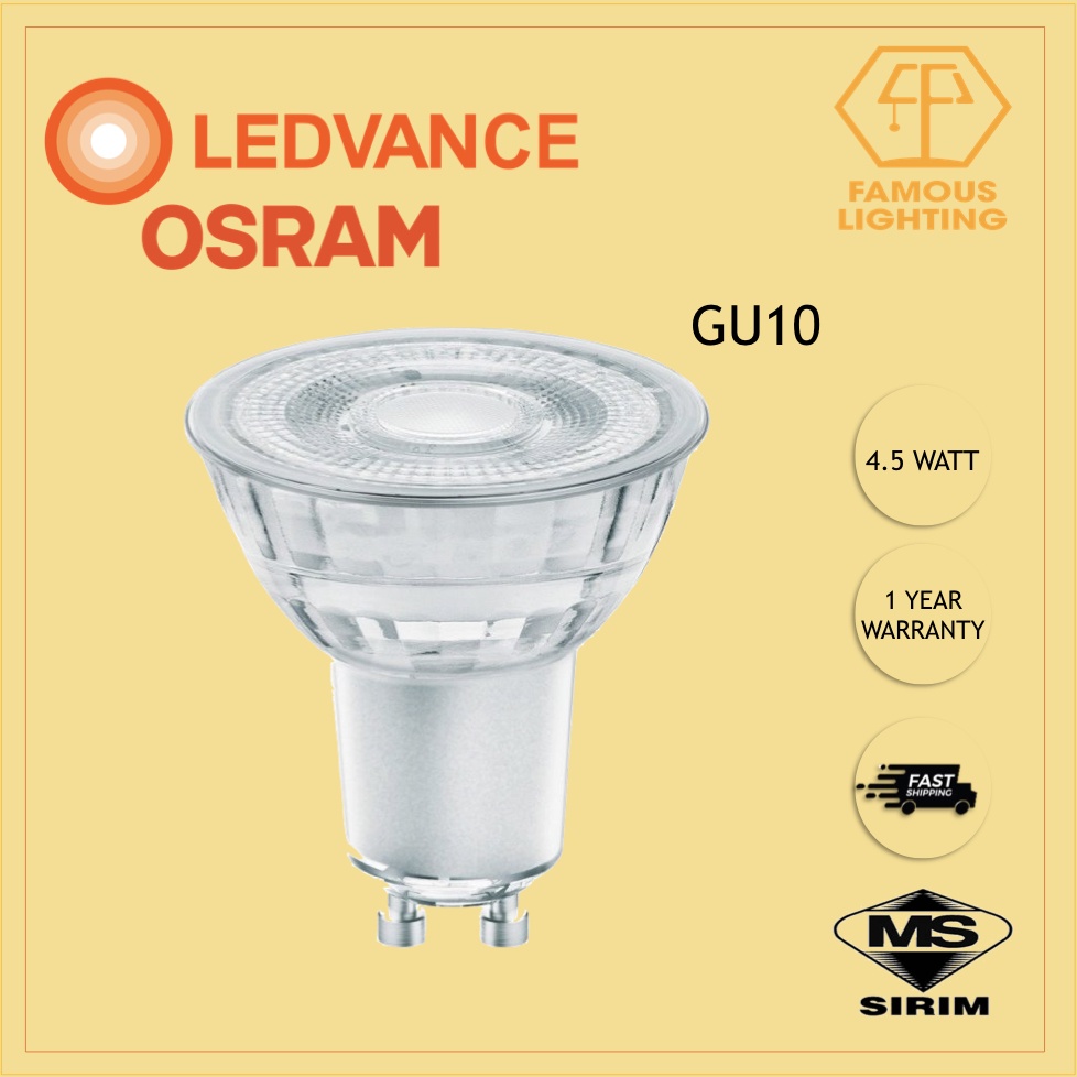 [READY STOCK] OSRAM LEDVANCE GU10 4.5W | Shopee Malaysia