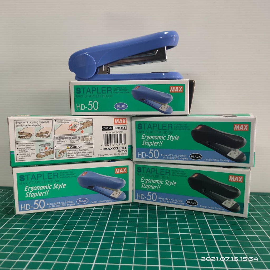 Max Stapler HD-50 Heavy-Duty - (1'Pc) Use Max No.3 / No.35 Staples | Shopee Malaysia
