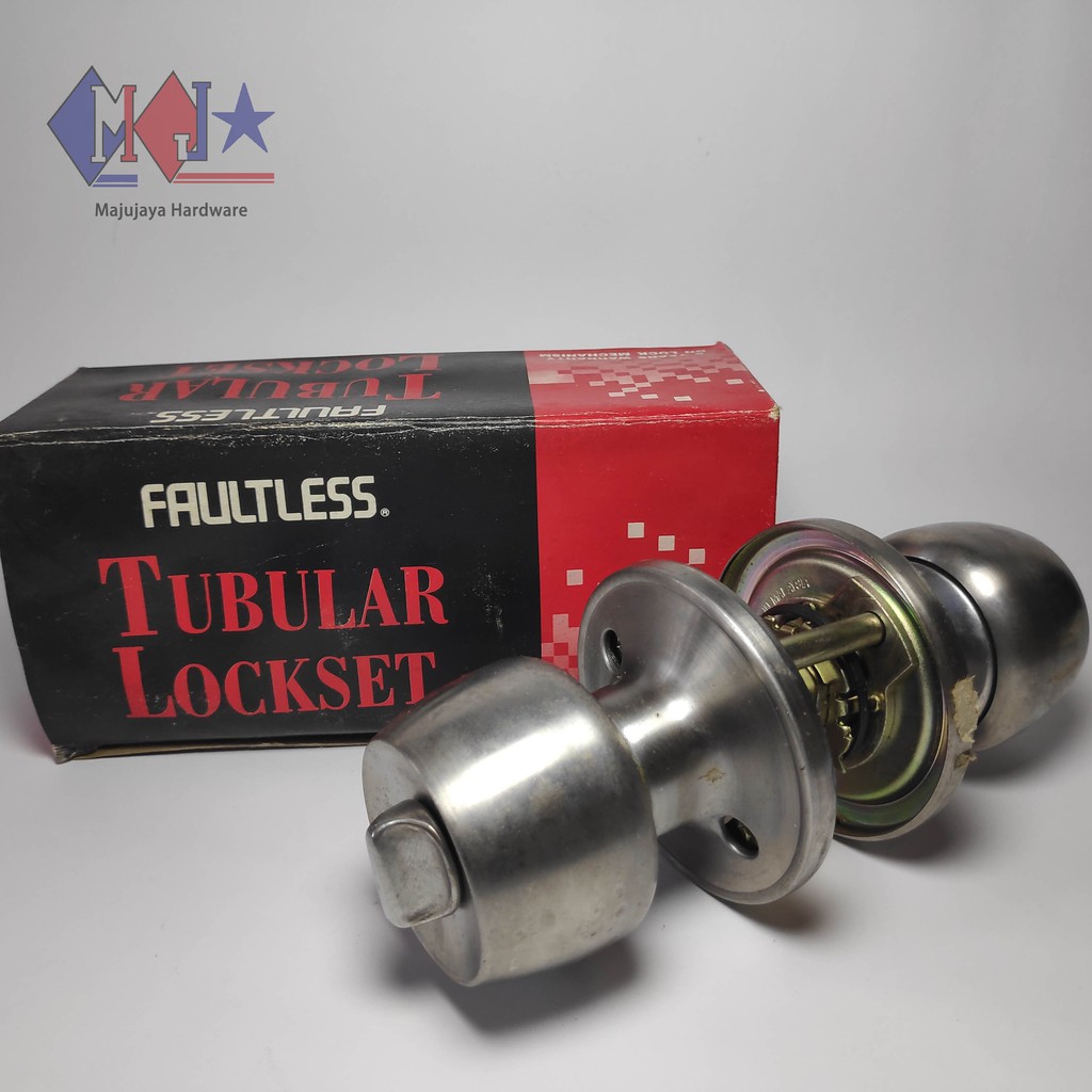 FAULTLESS Knobset Stainless Lockset Door Knob / Lock pintu T8600 ...