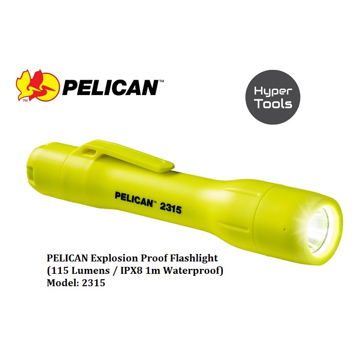 PELICAN Explosion Proof Flashlight with Helmet Mount (115 Lumens / IPX8 ...
