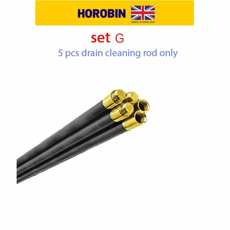 HOROBIN Sewage Cleaning Rod With Accessories/ Drain Plungers Cleaners ...