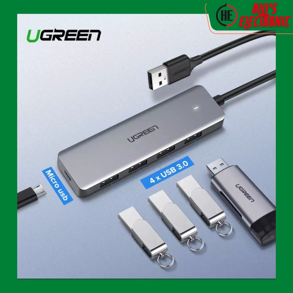Ugreen Usb 3.0 Hub 4 Ports High Speed Ugreen Usb Splitter 4 Ports - GEN ...