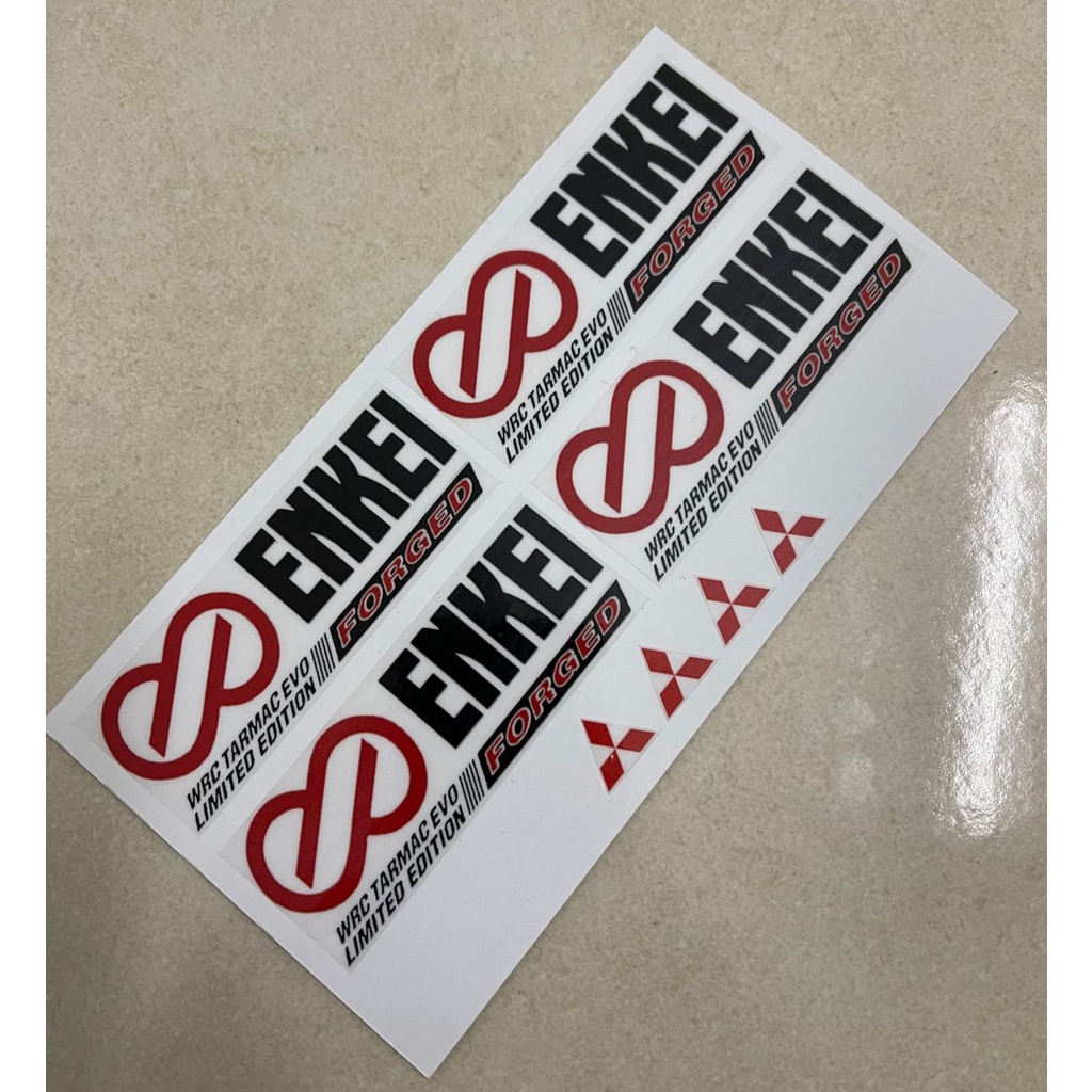 Enkei Tarmac Sticker Print Red Edition | Shopee Malaysia