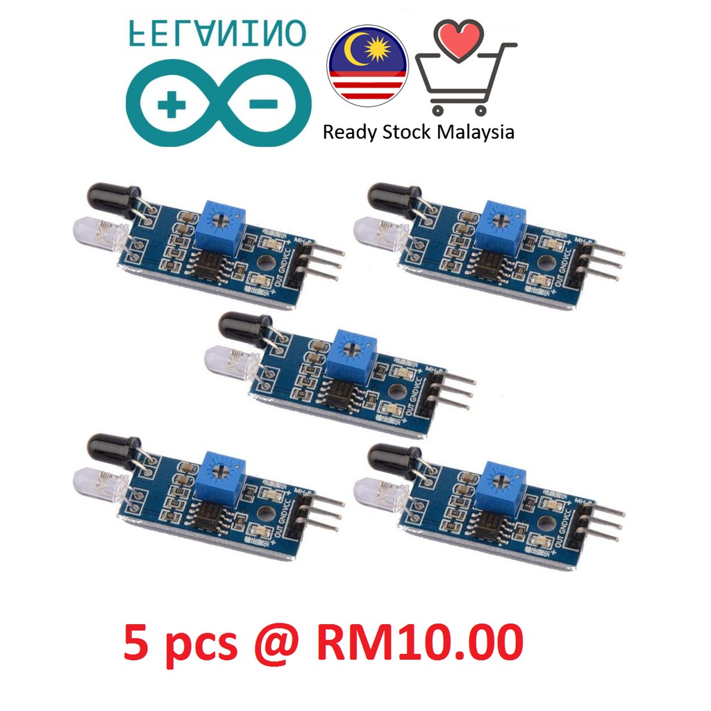 IR Infrared Obstacle Avoidance Sensor Module for Arduino Projects ...