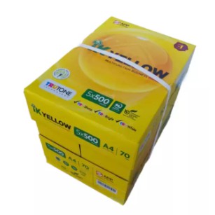 [5 Ream] IK Yellow A4 Paper / kertas A4 Putih / kertas fotostat /A4 copier#70gsm 500sheets ...