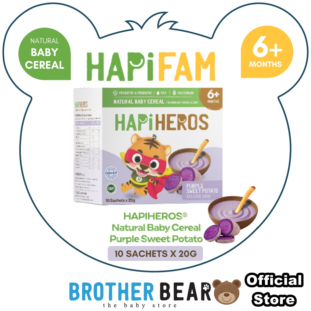 Hapi Heros Nat BB Cereal 200g (20gx10) / Hapi Moms Lactation Cookie Choc Chip (24gx8) | BROTHER ...