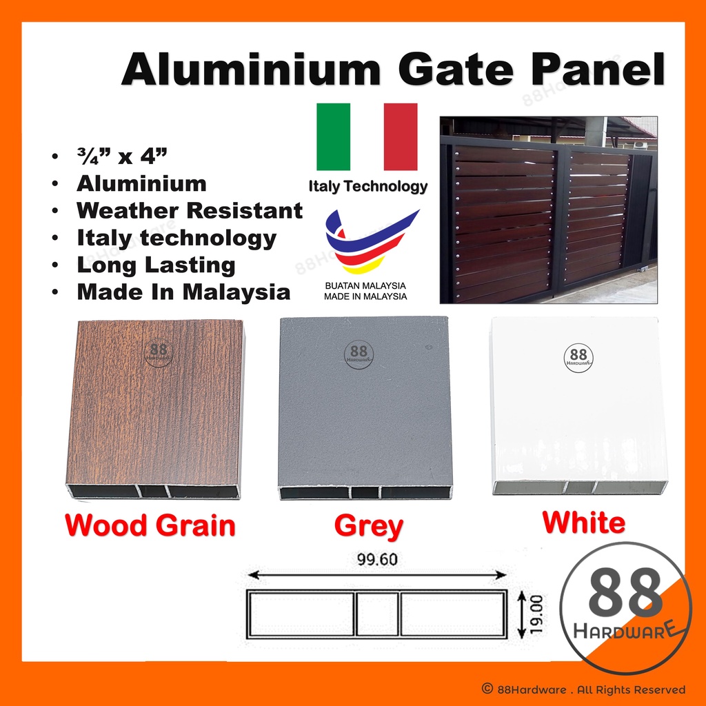 【CUT TO SIZE】Aluminium gate fencing / aluminium fencing / aluminium ...