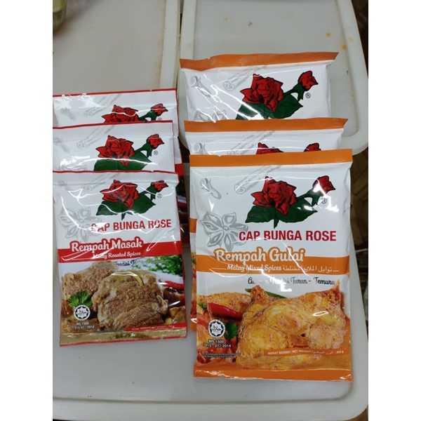 REMPAH CAP BUNGA ROSE (Rempah Gulai 205Gram / Rempah Masak 105Gram) 🔥 ...