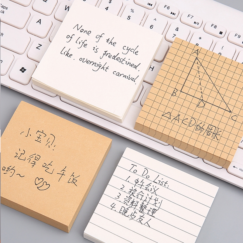 Horizontal Line Sticky Note Office Guestbook Korean Sticky Notes ...