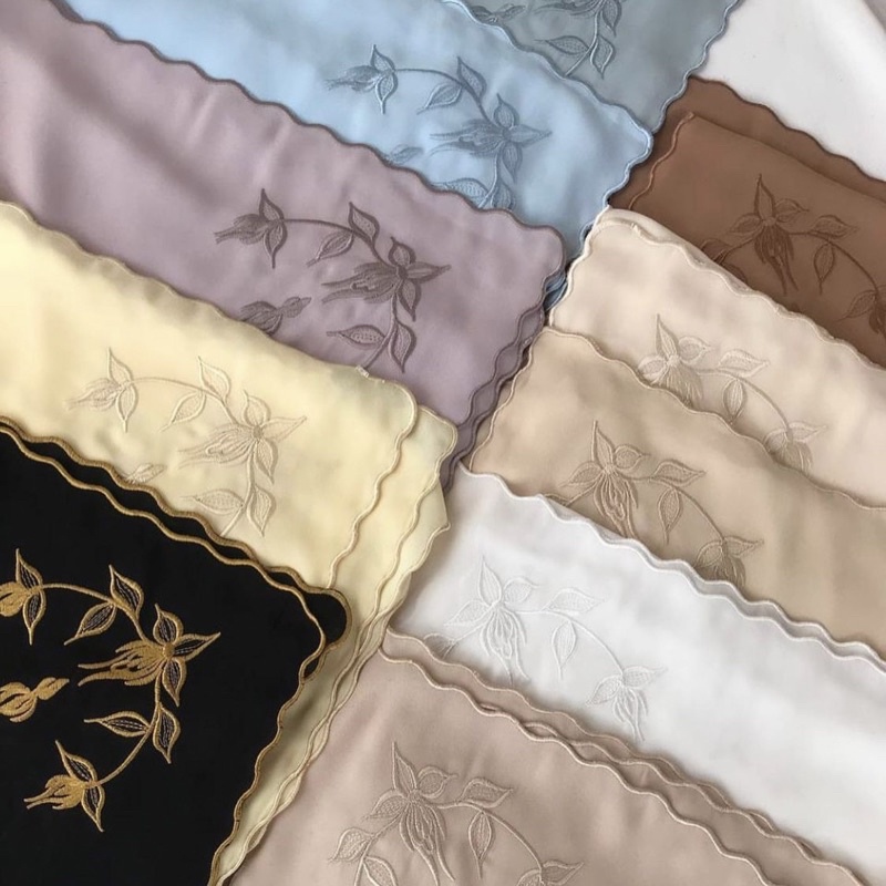 🔥Shawl Sulam Bunga Klasik Viral 🔥 | Shopee Malaysia