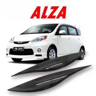 Perodua Alza Headlamp Lid Cover Eyebrow Eyelid Lip - Carbon Black ...