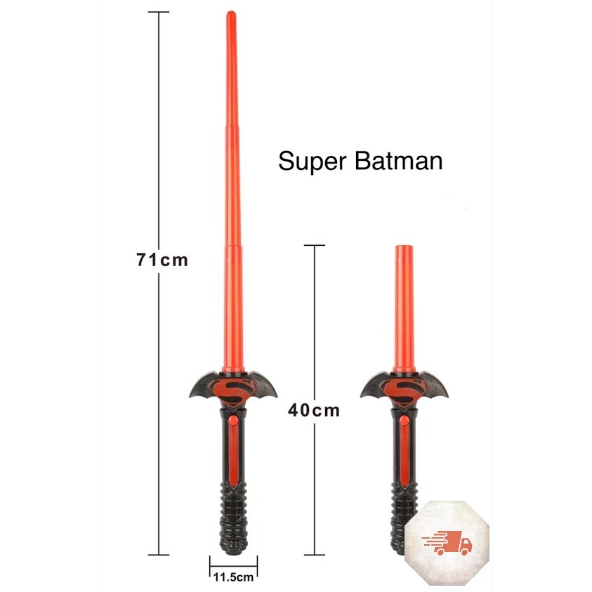 EASY1.SALES Kids Telescopic Sword Toy With Light Sound Spiderman ...