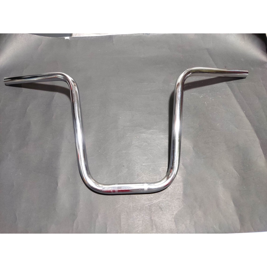 HITAM 32cm High Chopper Motorcycle Handlebar - Black-crome High ...