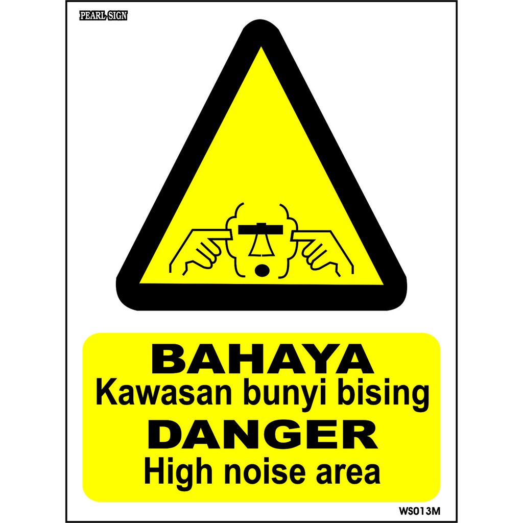 DOSH/JKKP STANDARD WARNING SIGN 100 X 300MM, 300X400MM, 400X600MM ...