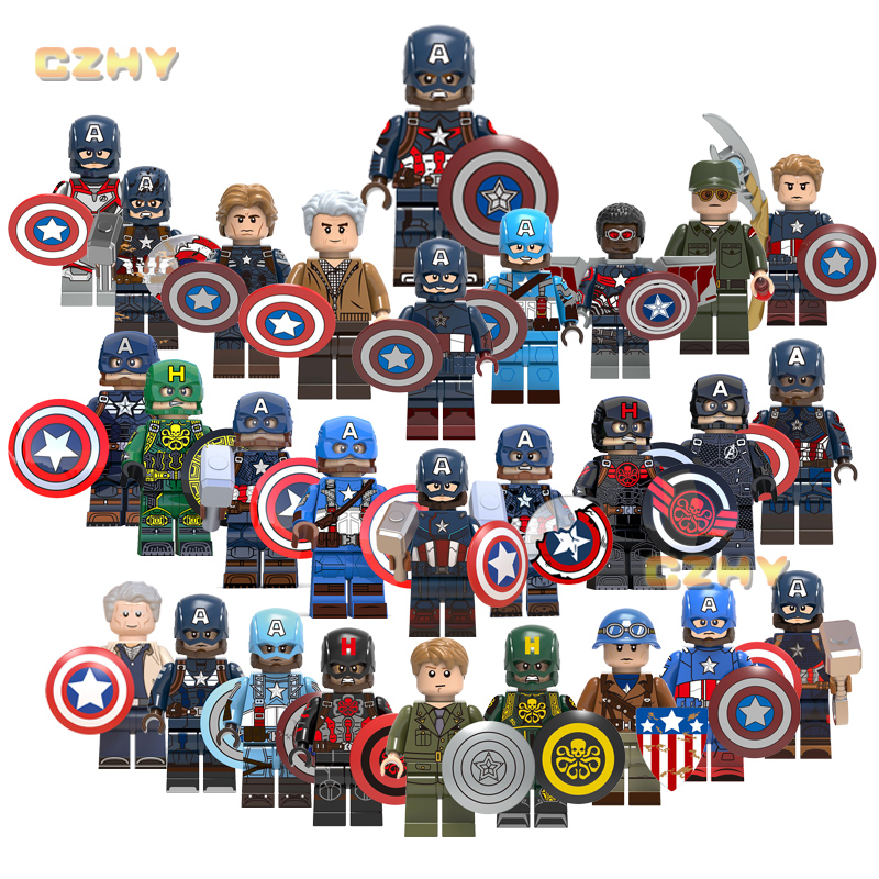 Mini Captain America Toys Figures Building Blocks Toy Steve Rogers ...