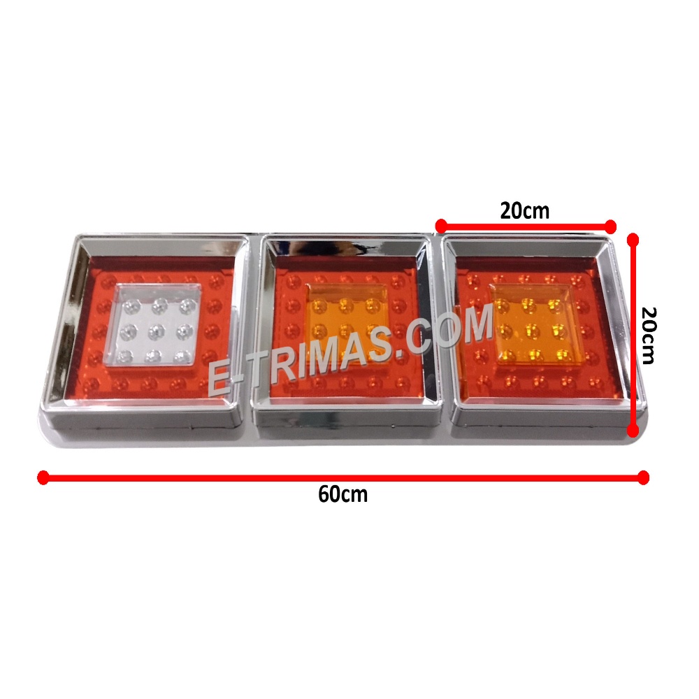 TRIMAS 75LED Hino NPR Nissan UD Fuso Rear 24V LED Tail Lamp Trailer ...