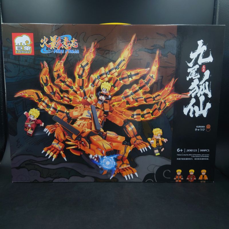 Lego Naruto Set And Kurama JX90123 Total 999 Pieces Good Work Little ...