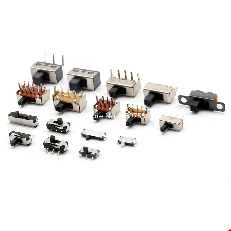 10PCS Slide Switch Micro-power Toggle Switch Single and Double-row ...