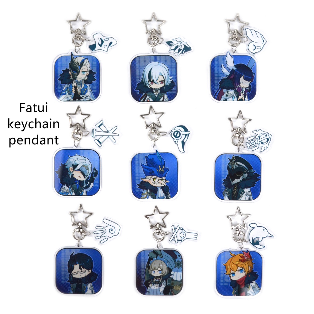 Genshin Impact Fatui Harbingers Captain Maiden Cosplay Keychain Doctor ...