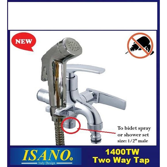 ISANO 1400TW Two Way WATER Tap (Multi-Use) | Shopee Malaysia