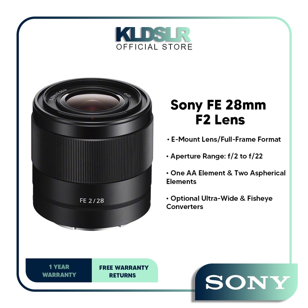 Sony FE 28mm F2 Lens (Sony Malaysia Warranty) | Shopee Malaysia