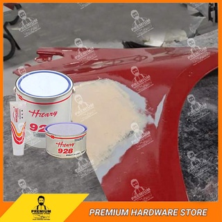 MERCURY NISSAN HITARY 928 POLY CAR PUTTY WITH HARDENER 1KG & 4KG (GREY ...