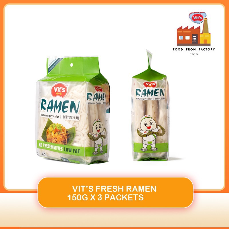 (Ready Stock)Vit's Fresh Ramen 150gm x 3packets | Shopee Malaysia